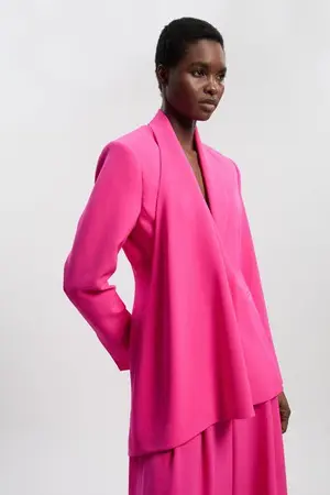 Karen Millen Single Breasted Blazer - Pink