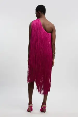 Karen Millen Bandage Fringe Mini Dress