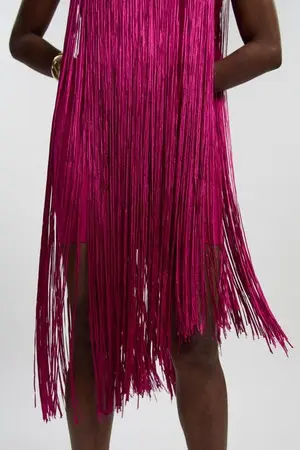 Karen Millen Bandage Fringe Mini Dress