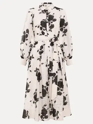 PHASE EIGHT Natalie Floral Belted Shirt Dress