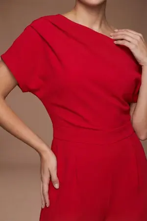 Coast Petite Off Shoulder Jumpsuit