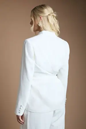 Coast Satin Collared Neck Bridal Blazer