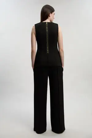 Karen Millen Ponte Wide Leg Trouser