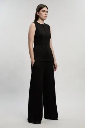 Karen Millen Ponte Wide Leg Trouser