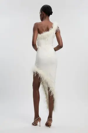 Karen Millen Feather Bandage Maxi Dress