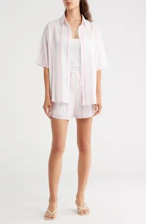 PETAL & PUP Costa Button-up Shirt & Shorts Set