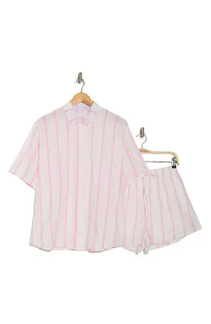 PETAL & PUP Costa Button-up Shirt & Shorts Set