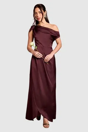 Coast Detail Bow Maxi Dress - Espresso