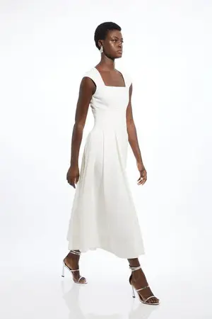 Karen Millen Square Neck Midi Dress