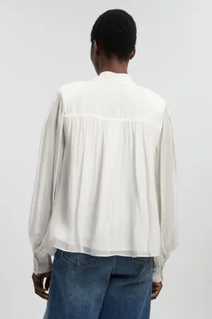 Karen Millen Tie-neck Pussybow Blouse