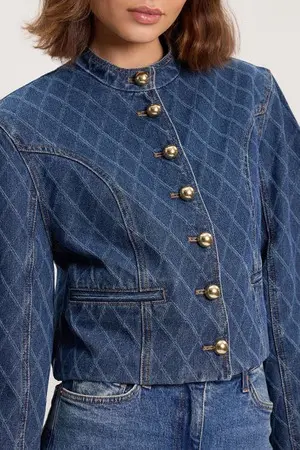Karen Millen Denim Balloon Jacket