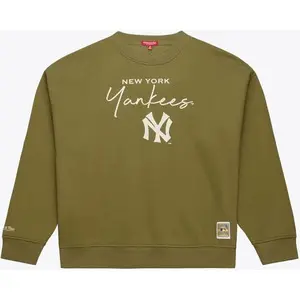 Mitchell & Ness New York Yankees Cooperstown Collection Fleece Sweatshirt - Olive