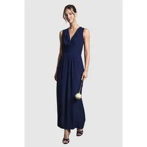 Coast V-neck Wrap Maxi Dress - Navy