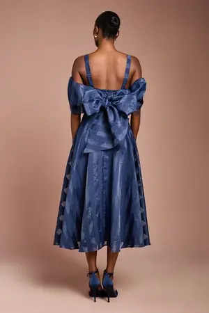 Coast Organza Bardot Midi Dress