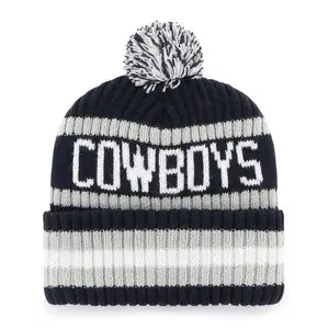 '47 Dallas Cowboys Bering Cuffed Knit Hat With Pom