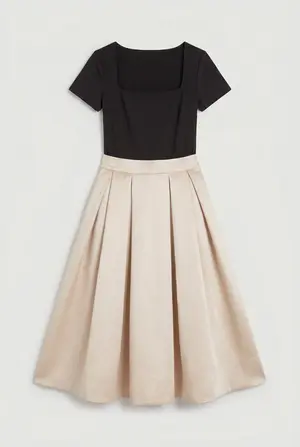 Coast High-waist Full Volume A-line Skirt - Champagne