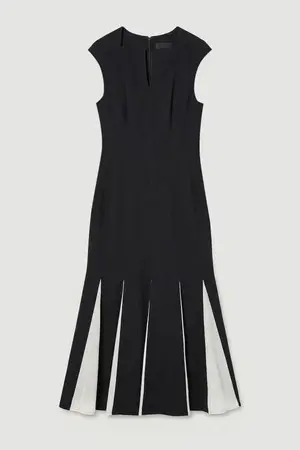 Karen Millen Godet Detail Maxi Dress