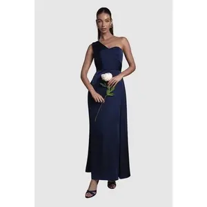 Coast Asymmetric One-shoulder Maxi Dress - Navy