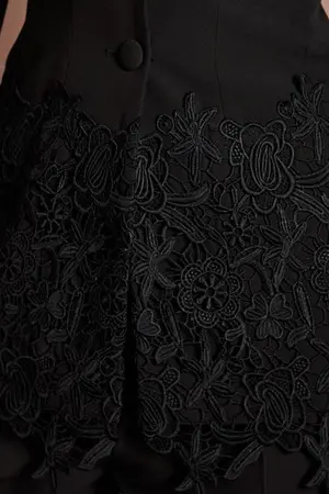 Coast Single Breasted Embroidered Lace Blazer