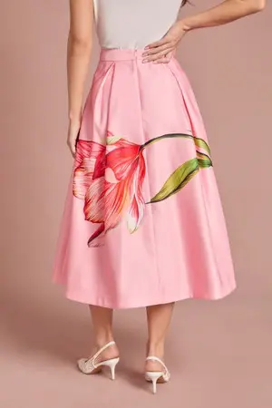 Coast Satin Midi Skirt