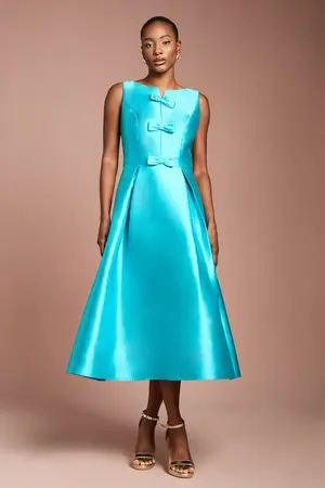 Coast Bow Embellished Midi Dress
