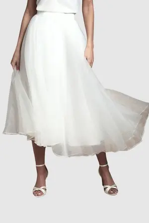 Coast Organza Skirt - Ivory