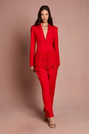Coast Embroide Single Breasted Blazer