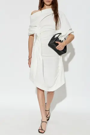 Issey Miyake Asymmetrical Dress With Draping