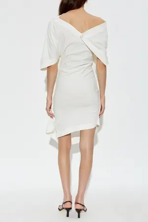 Issey Miyake Asymmetrical Dress With Draping