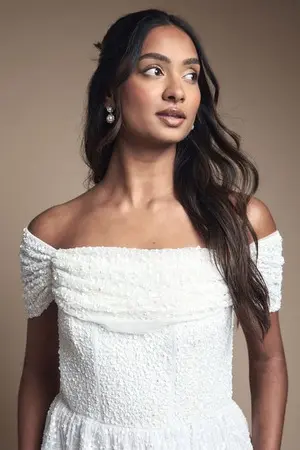 Coast Bardot Embellished Bridal Mini Dress
