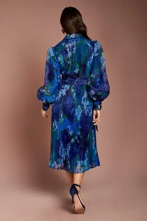 Coast Floral Organza Shirt Dress