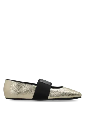 Givenchy Sliced’ Leather Ballet Flats - Gold