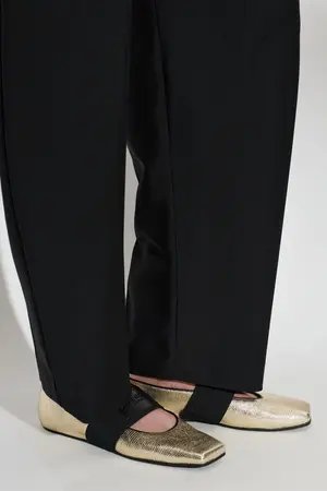 Givenchy Sliced’ Leather Ballet Flats