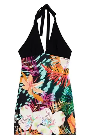 Desigual Floral Halter Minidress