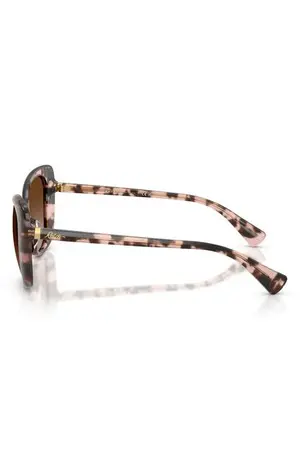 Ralph Lauren Ra5329u 56mm Gradient Butterfly Sunglasses - Pink Havana/brown Gradient