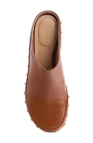 Chloé Junie Studded Kitten Heel Mule Pump