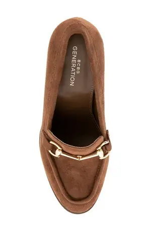 Bcbgmaxazria Yixy Loafer Block Heel Pumps With Bit Hardware