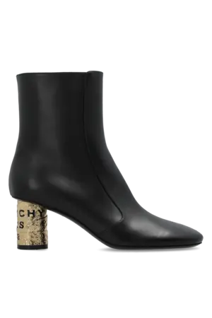 Givenchy Tape" Heeled Ankle Boots - Black