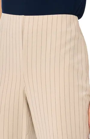 Halogen Pinstripe Kick Flare Ankle Pants