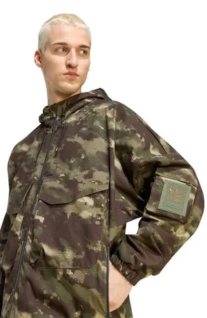 Adidas Camo Hooded Utility Jacket