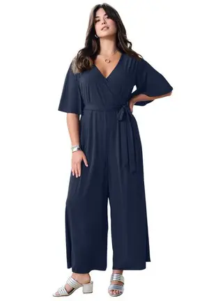 ROAMAN'S Ultrasmooth® Jumpsuit Navy