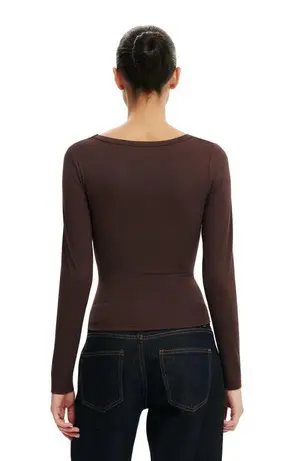 COTTON ON Hold Me V Neck Long Sleeve