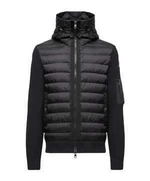 Moncler Padded Zip-up Cardigan - Black