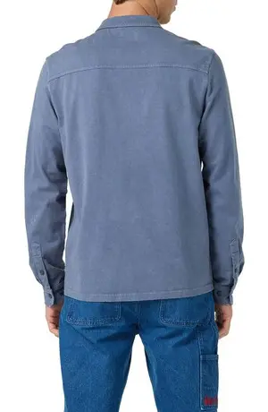 O'Neill Og Long Sleeve Cotton Button Front Shirt - Blue