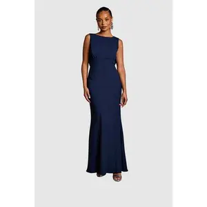 Coast Petite Cowl Back Maxi Dress - Navy