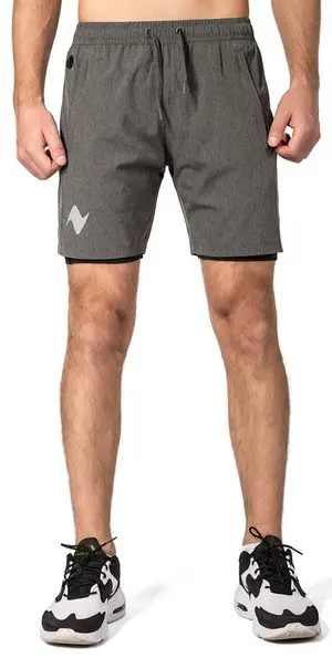 ZILPU Quick-dry Performance 7" Training Shorts Dark Gray