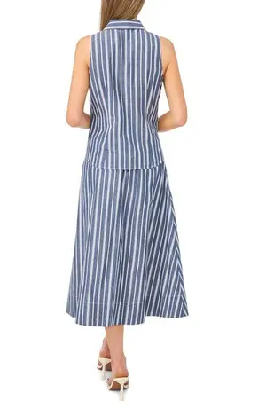 Halogen Sleeveless Button Down Shirt