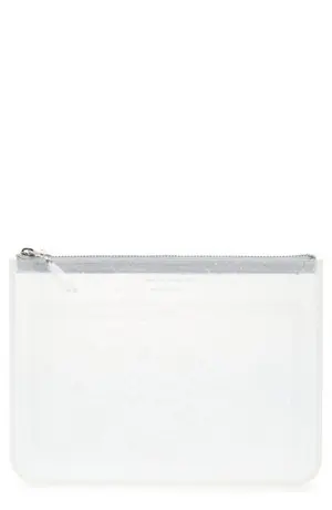 Comme Des Garçons Snakeskin Embossed Zip Pouch