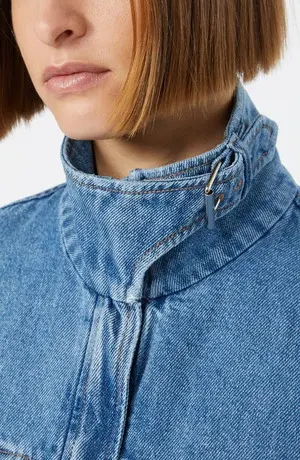 Sportmax Bussola Oversize Denim Bomber Jacket