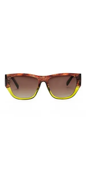 MIO MARINO Polarized Vintage Square Sunglasses - Olive Branch